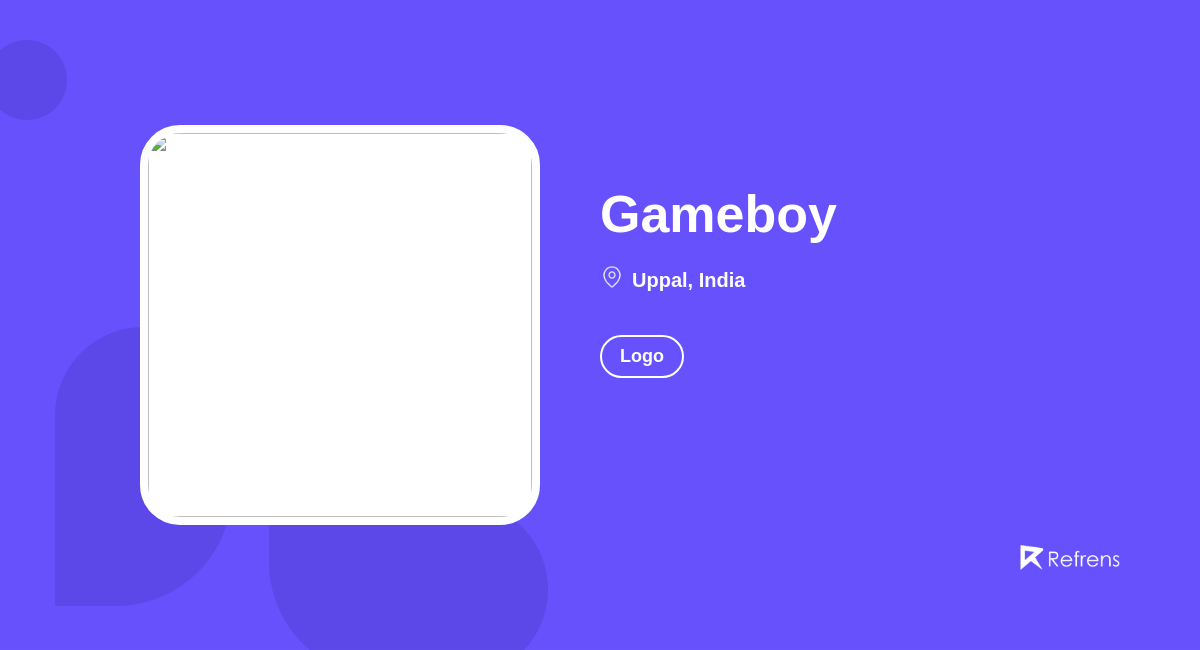 Gameboy | Logo, Uppal -Refrens