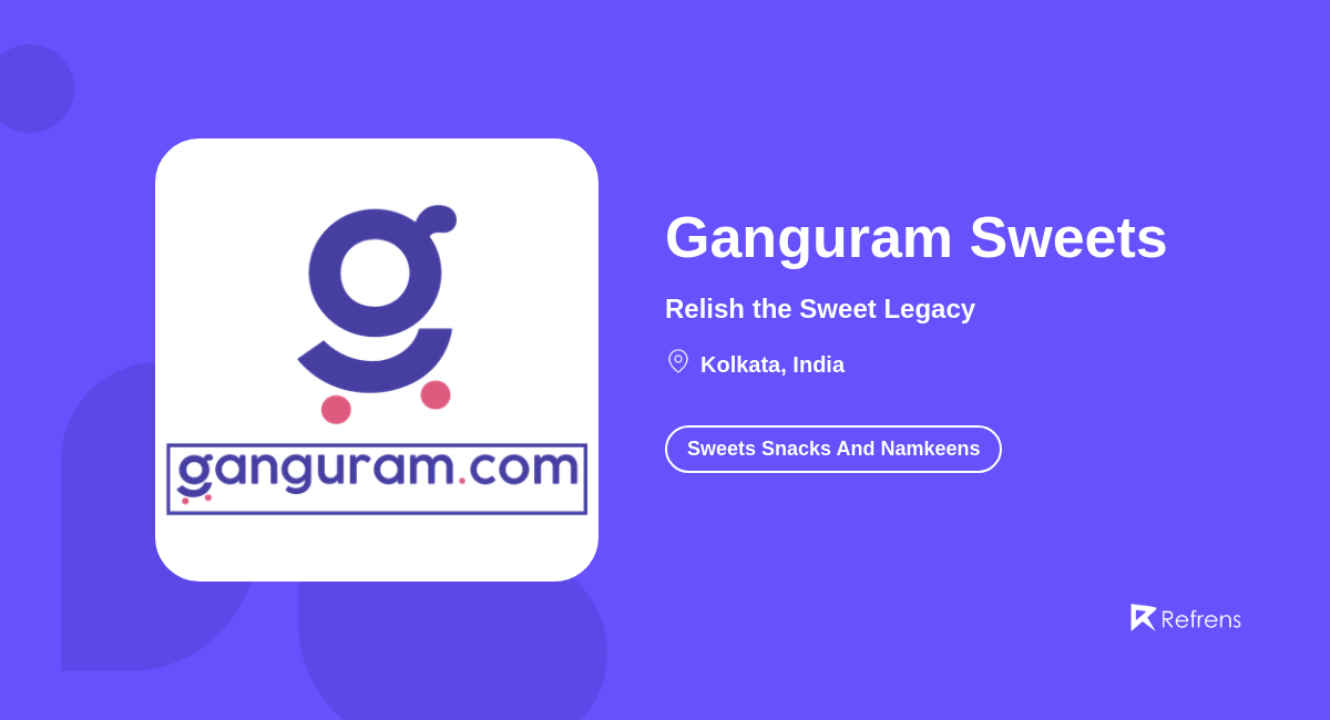 Ganguram Sweets, Kolkata -Refrens