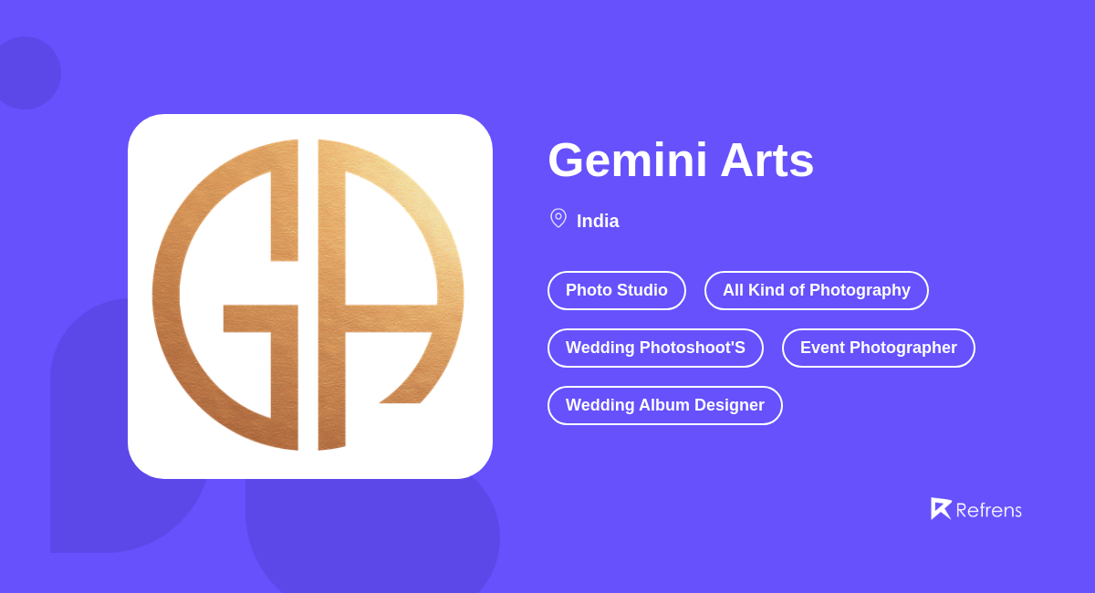 Gemini Arts | Event Photographer -Refrens