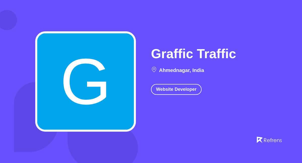 Graffic Traffic | Website Developer, Ahmednagar -Refrens