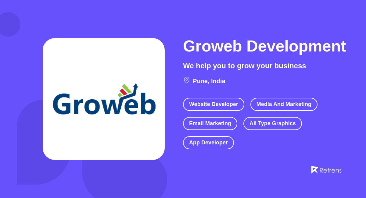 Groweb Development, Pune -Refrens
