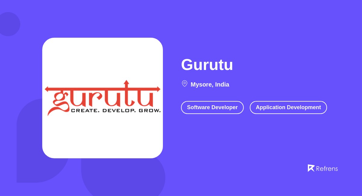 Gurutu, Mysore -Refrens