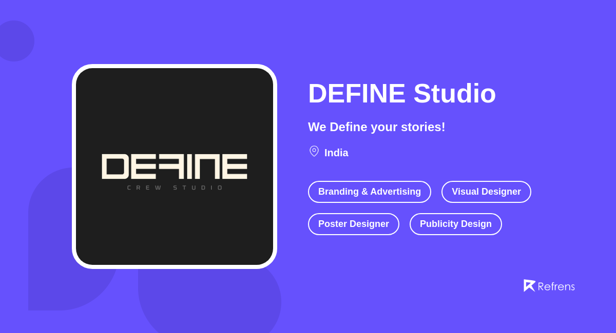 DEFINE Studio -Refrens