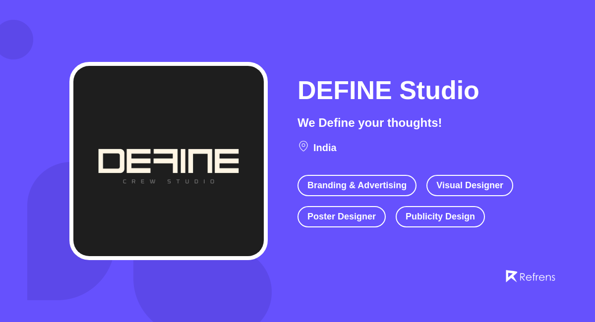 DEFINE Studio -Refrens