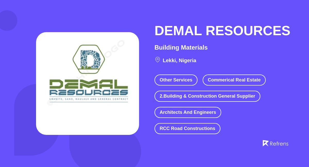 DEMAL RESOURCES | Other Services, Lekki -Refrens