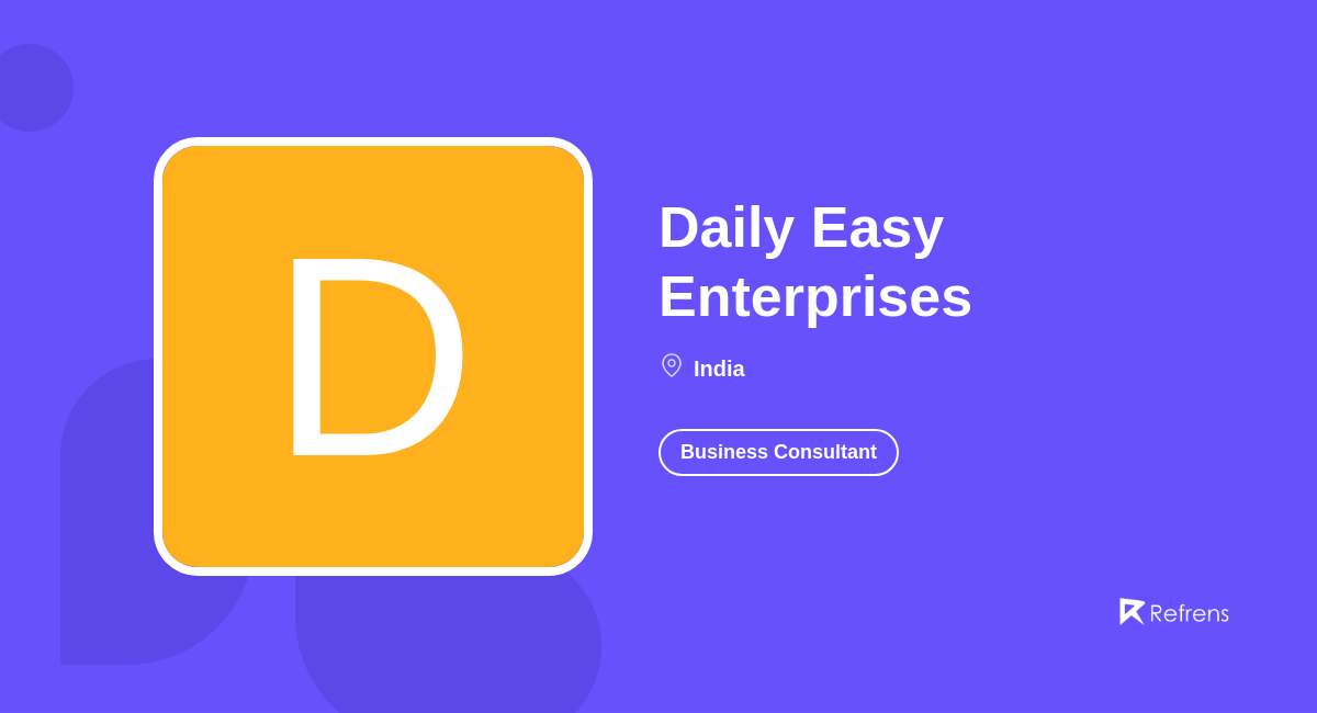 Daily Easy Enterprises -Refrens