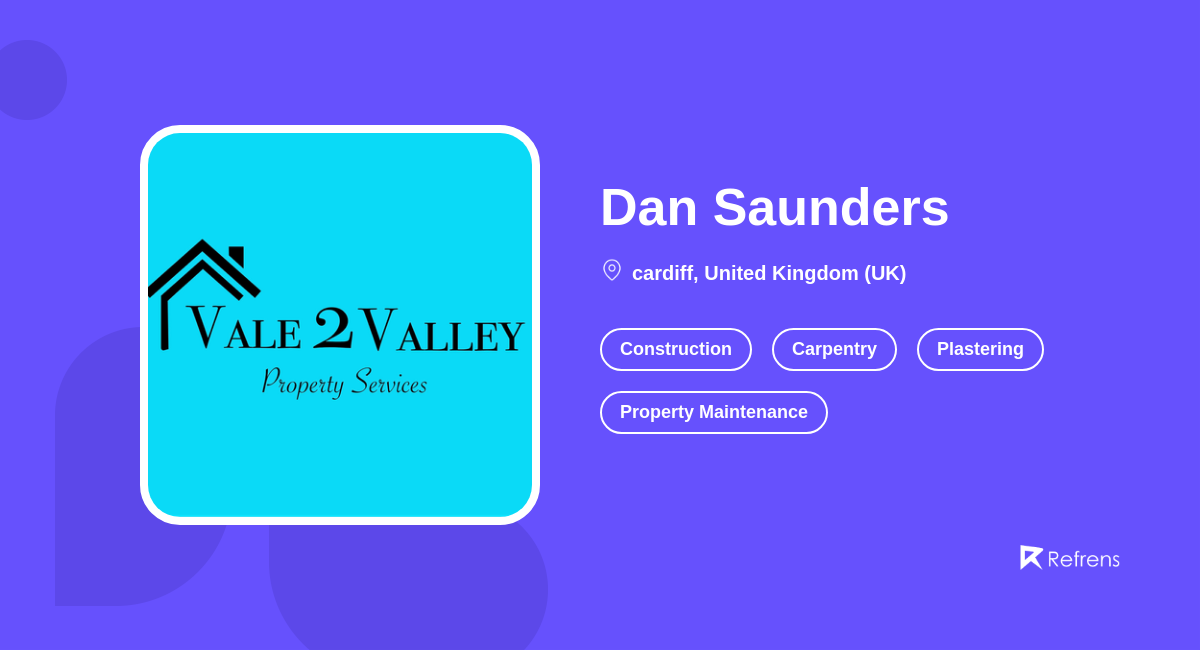 Dan Saunders | Construction, cardiff -Refrens