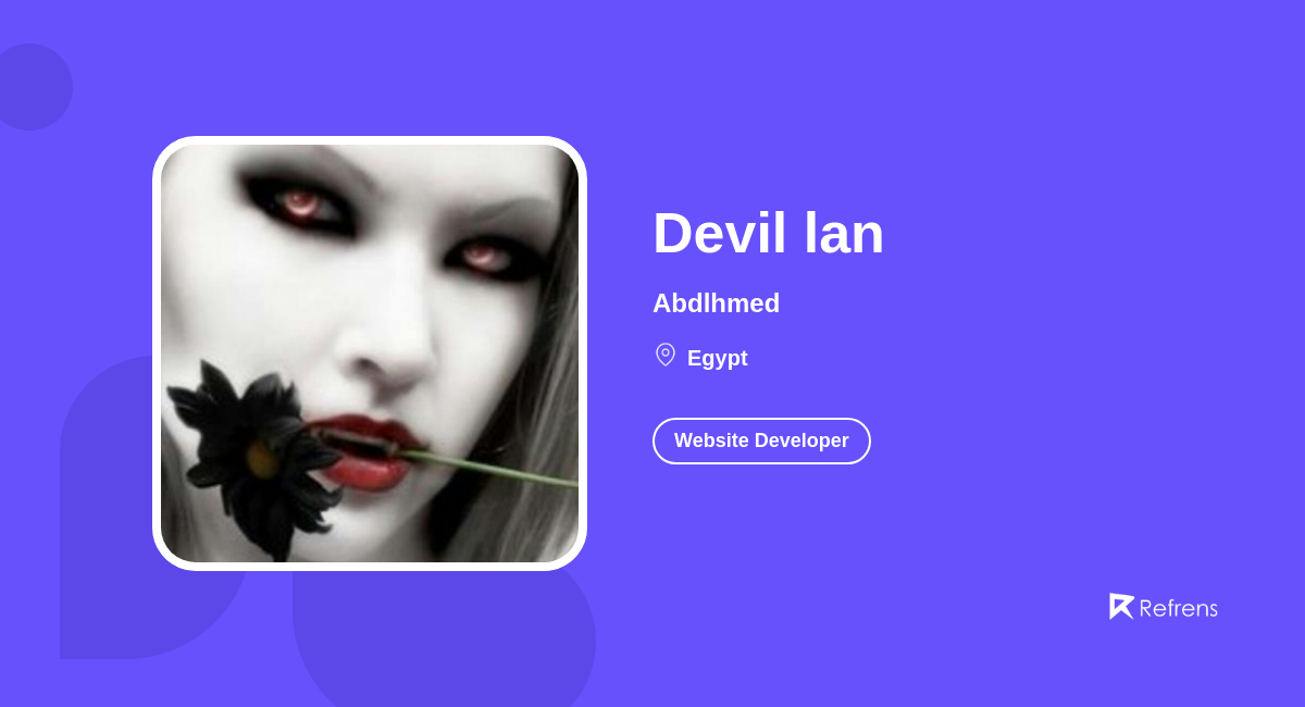 Devil lan | Website Developer -Refrens