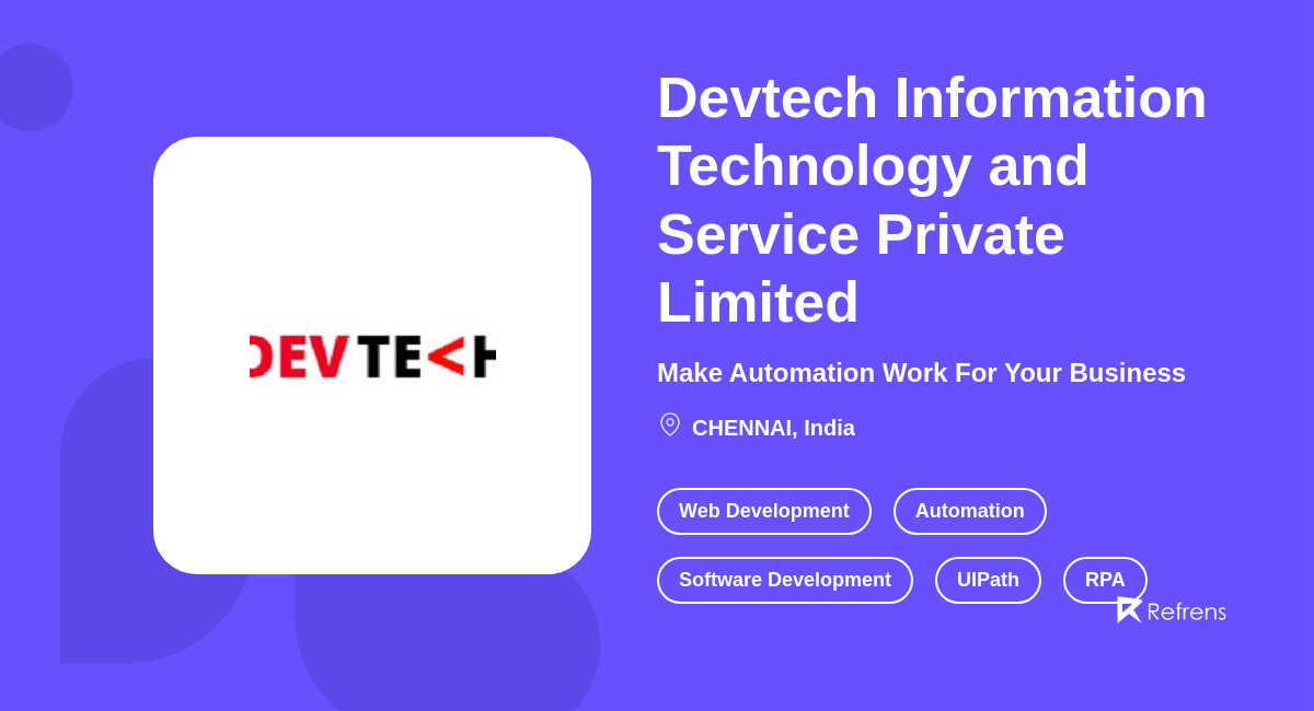 Devtech Information Technology and Service Private Limited | Web ...