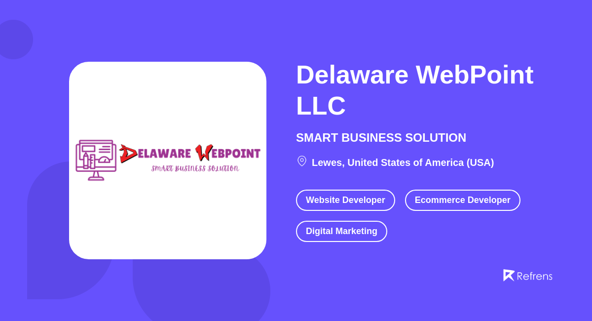 Delaware WebPoint LLC, Lewes -Refrens