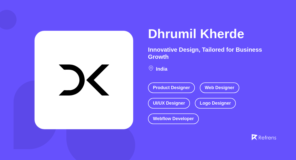 Dhrumil Kherde -Refrens
