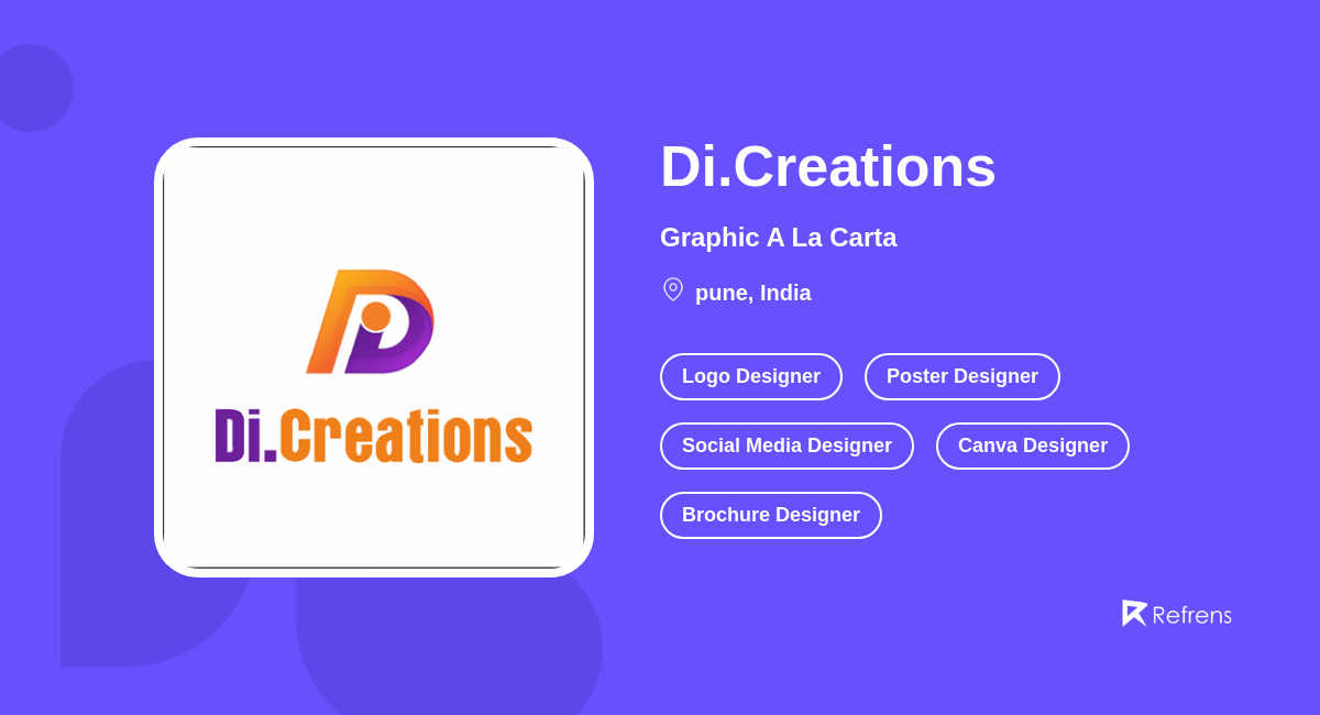 Di.Creations | Logo Designer, pune -Refrens