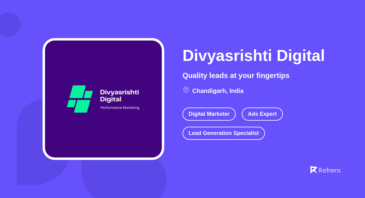 Divyasrishti Digital, Chandigarh -Refrens