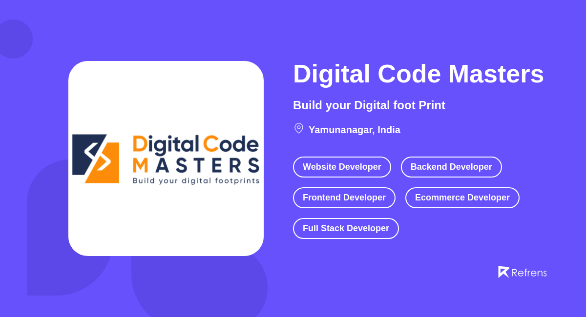 Digital Code Masters, Yamunanagar -Refrens