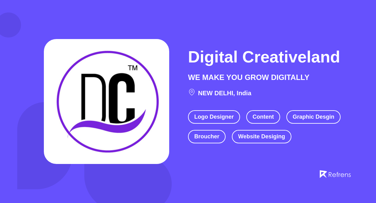 Digital Creativeland | Logo Designer, NEW DELHI -Refrens