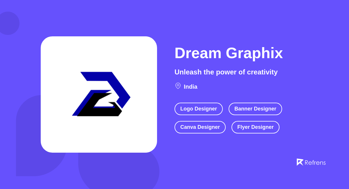 Dream Graphix | Logo Designer -Refrens