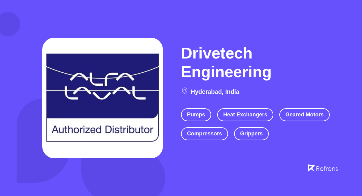 Drivetech Engineering | Pumps, Hyderabad -Refrens
