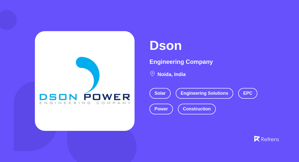 Dson | Construction, Noida -Refrens