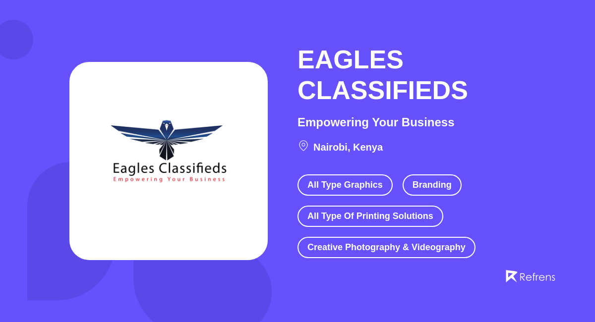 EAGLES CLASSIFIEDS | Branding, Nairobi -Refrens