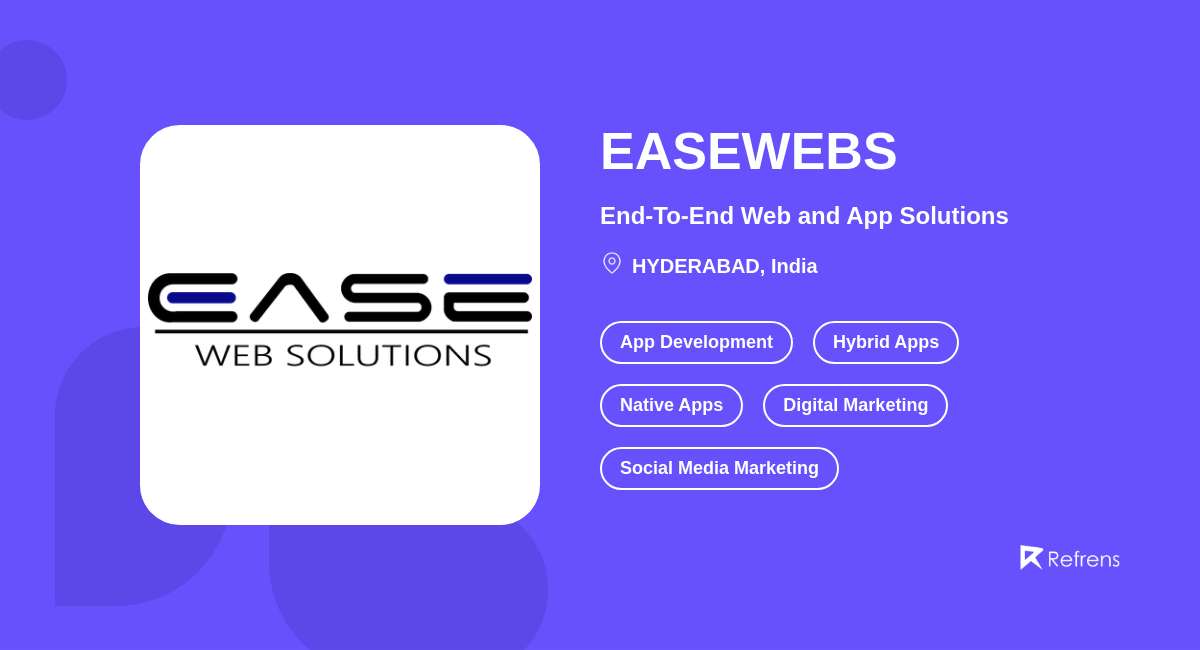 EASEWEBS | Digital Marketing, HYDERABAD -Refrens