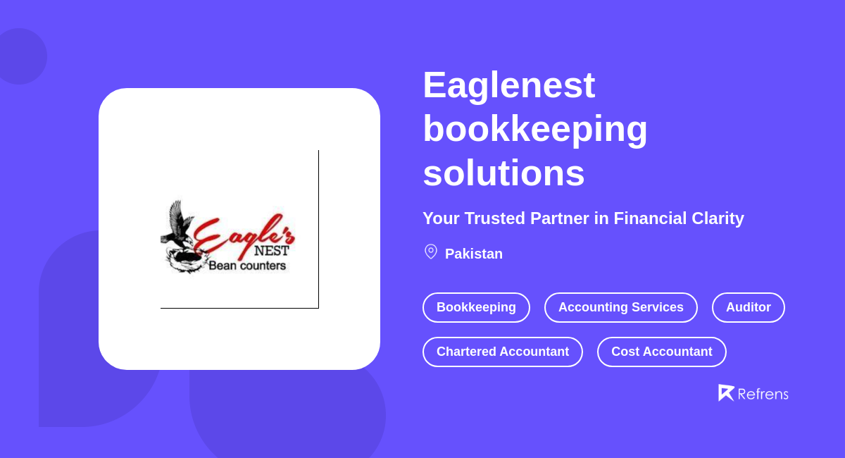Eaglenest bookkeeping solutions -Refrens