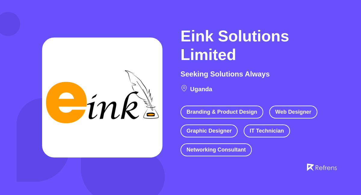 Eink Solutions Limited -Refrens