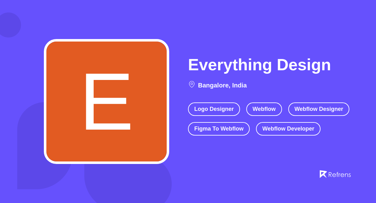 Everything Design | Logo Designer, Bangalore -Refrens