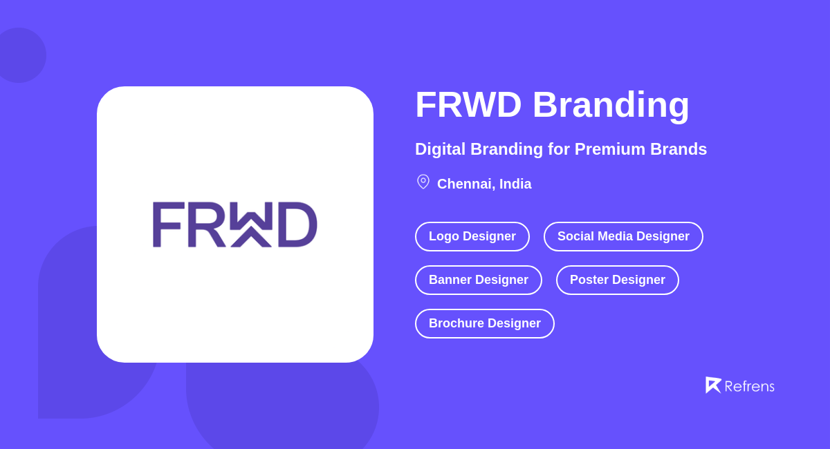 FRWD Branding, Chennai -Refrens