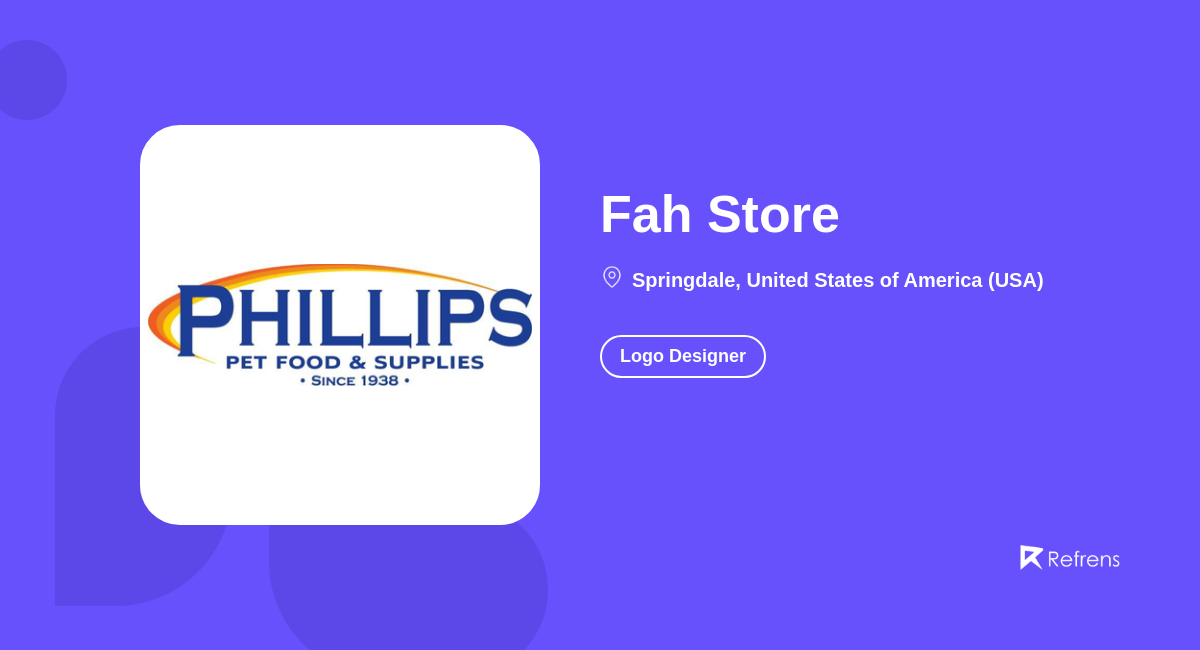 Fah Store | Logo Designer, Springdale -Refrens