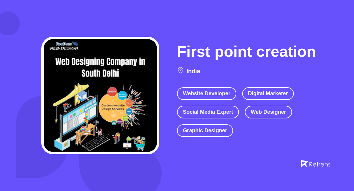 First point creation -Refrens