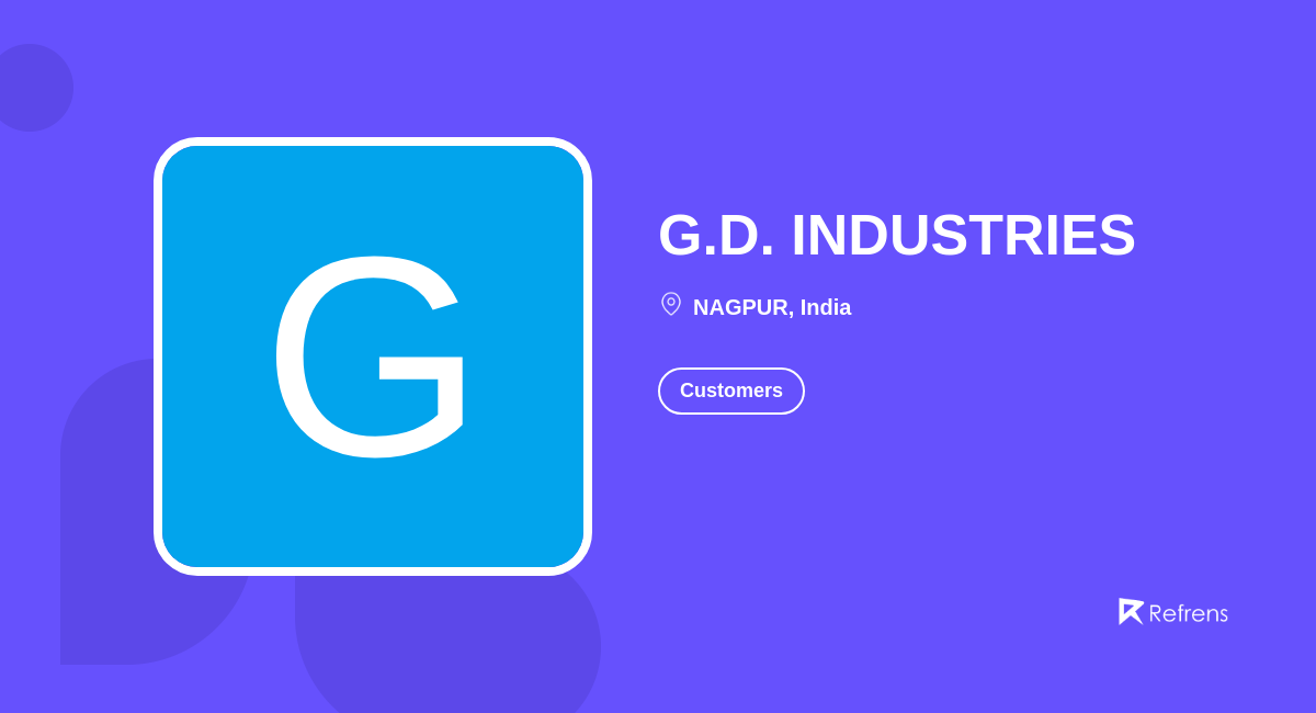 G.D. INDUSTRIES | Customers, NAGPUR -Refrens