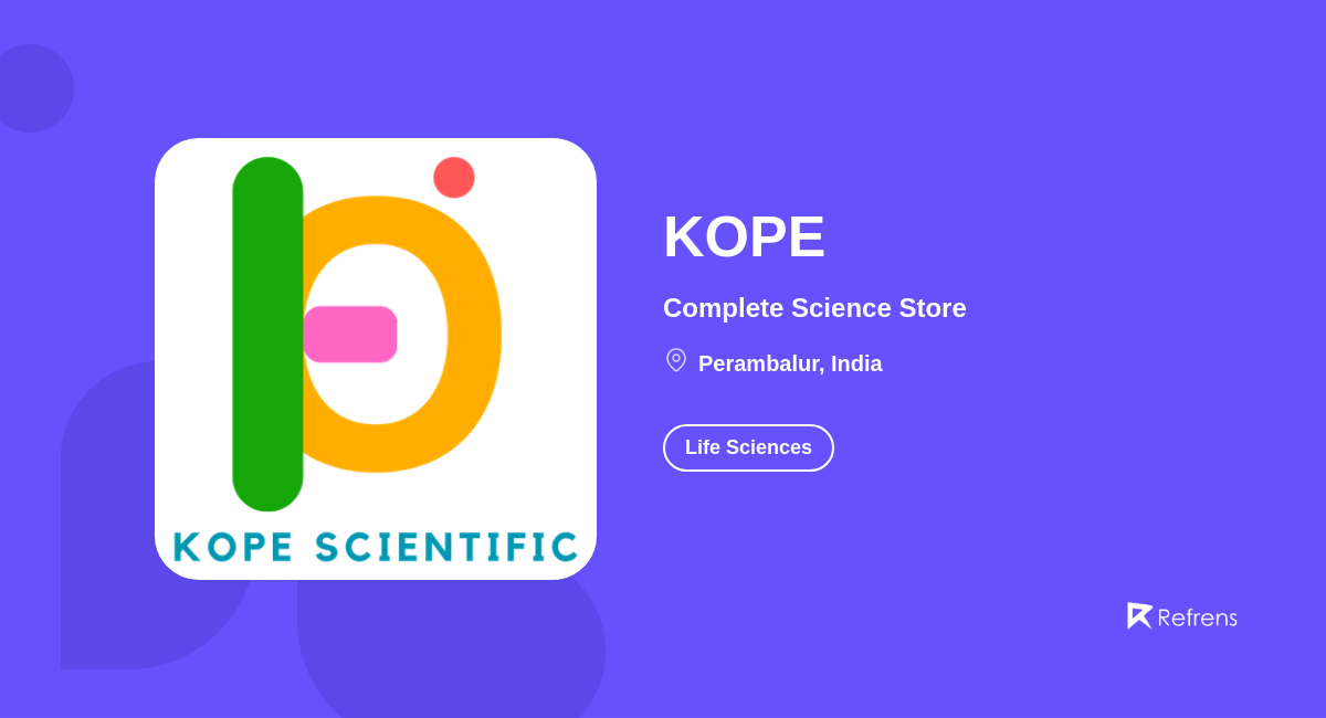 KOPE, Perambalur -Refrens