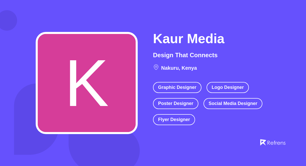 Kaur Media | Logo Designer, Nakuru -Refrens