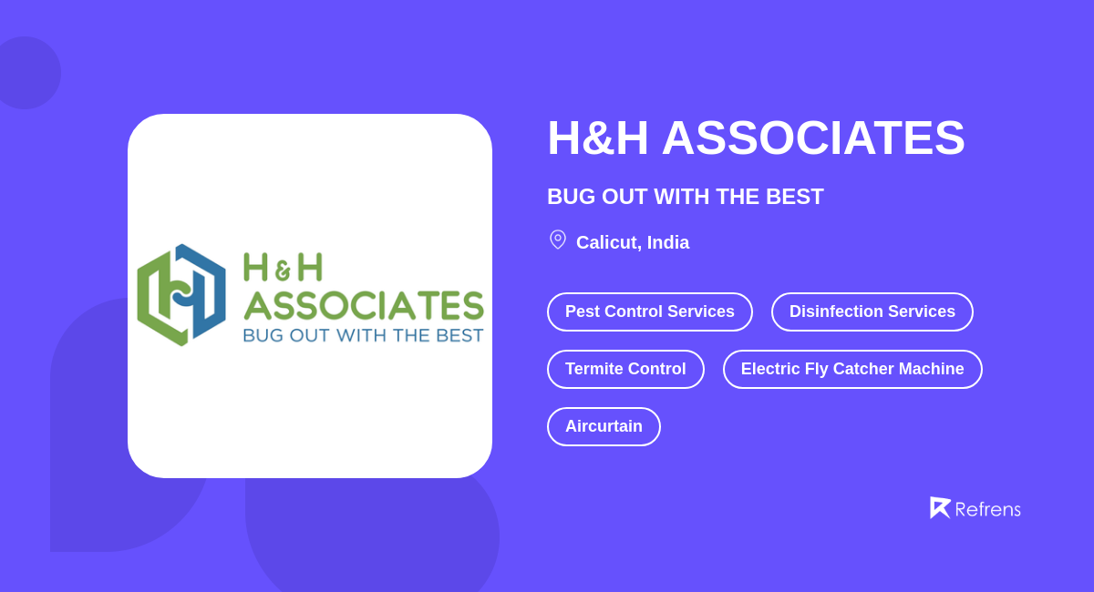 H&H ASSOCIATES, Calicut -Refrens
