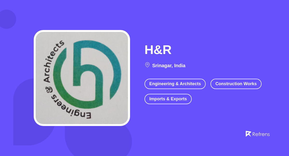 H&R | Construction Works, Srinagar -Refrens