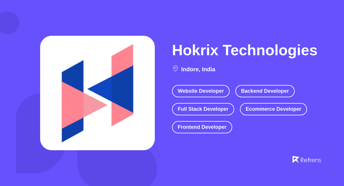 Hokrix Technologies, Indore -Refrens