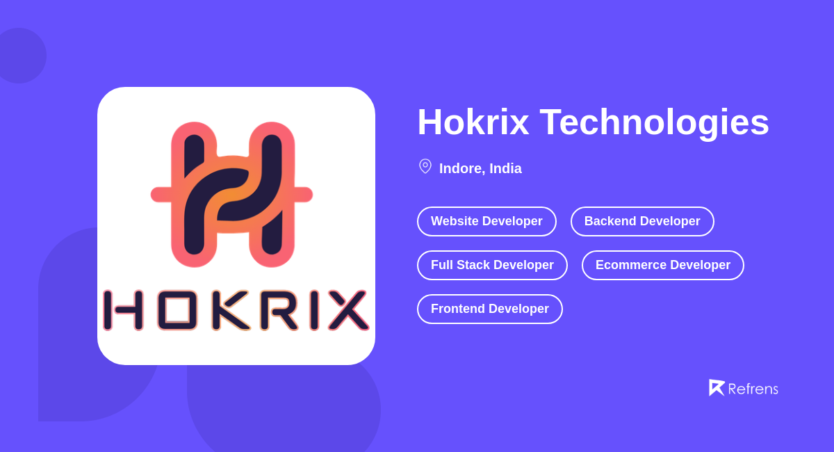 Hokrix Technologies, Indore -Refrens
