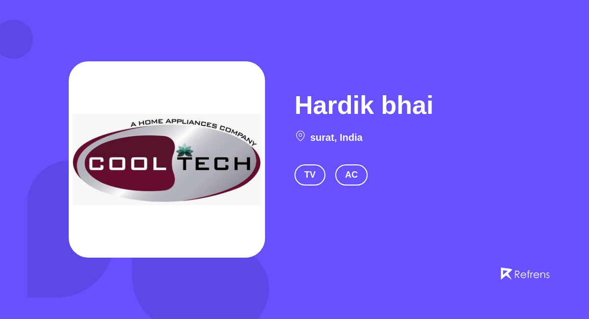 Hardik bhai | AC, surat -Refrens
