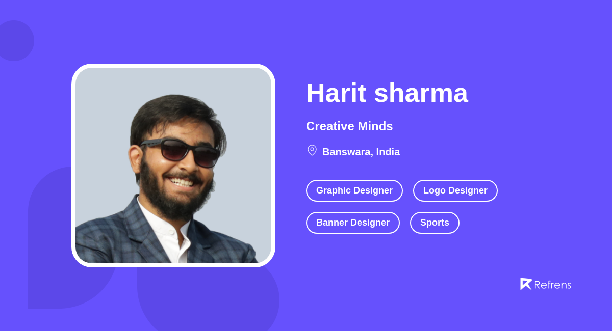 Harit sharma | Logo Designer, Banswara -Refrens