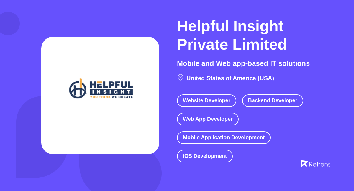 Helpful Insight Private Limited -Refrens