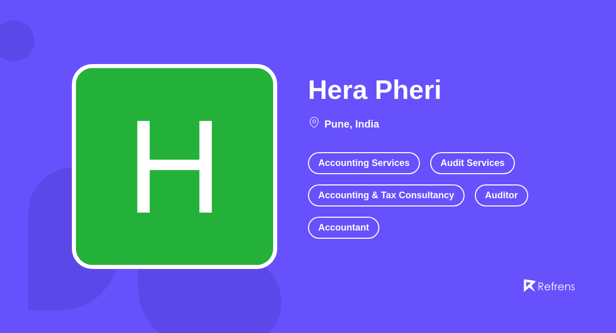 Hera Pheri | Accounting Services, Pune -Refrens