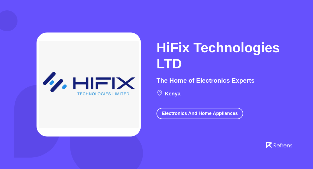 HiFix Technologies LTD -Refrens