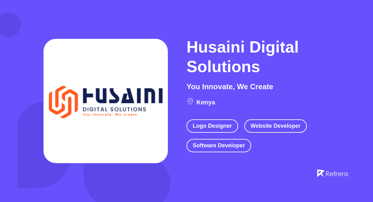 Husaini Digital Solutions | Website Developer -Refrens