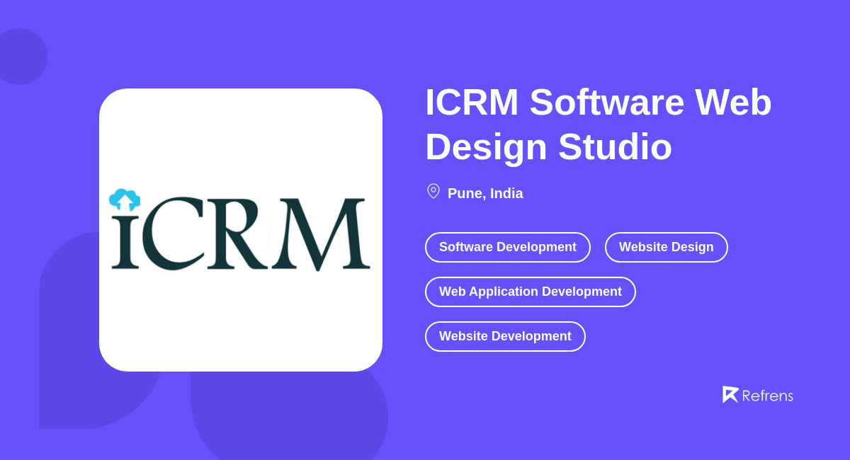 ICRM Software Web Design Studio | Website Development, Pune -Refrens