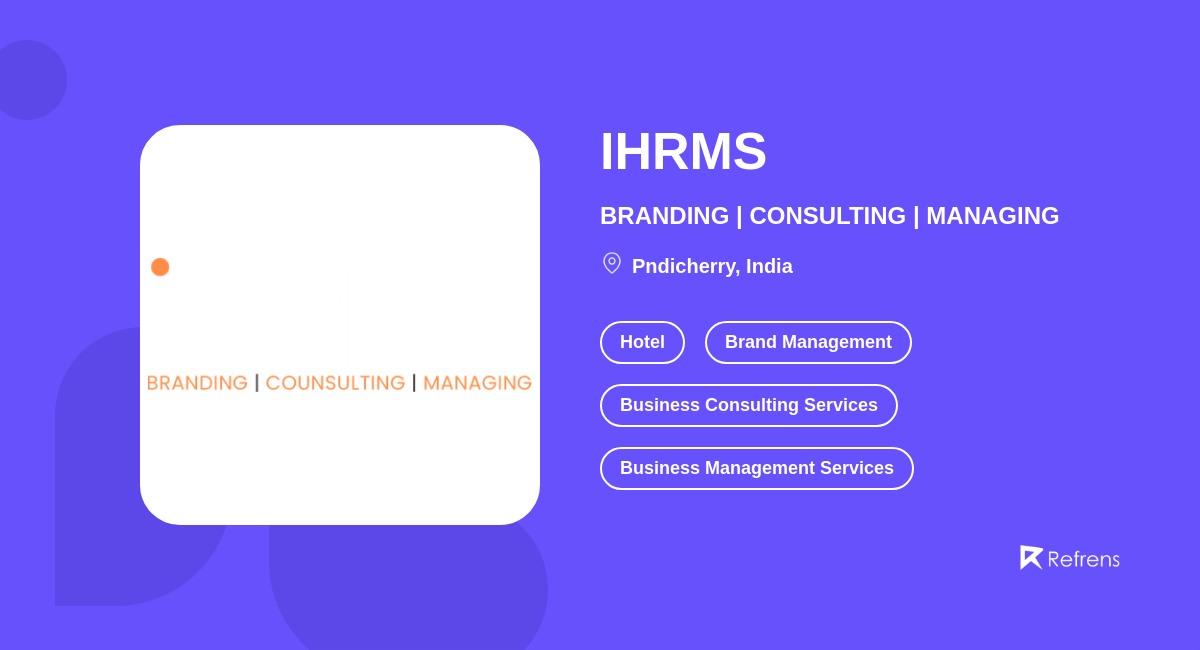 IHRMS | Hotel, Pndicherry -Refrens