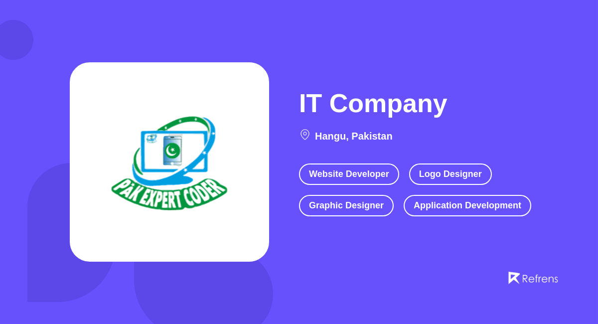 IT Company | Website Developer, Hangu -Refrens