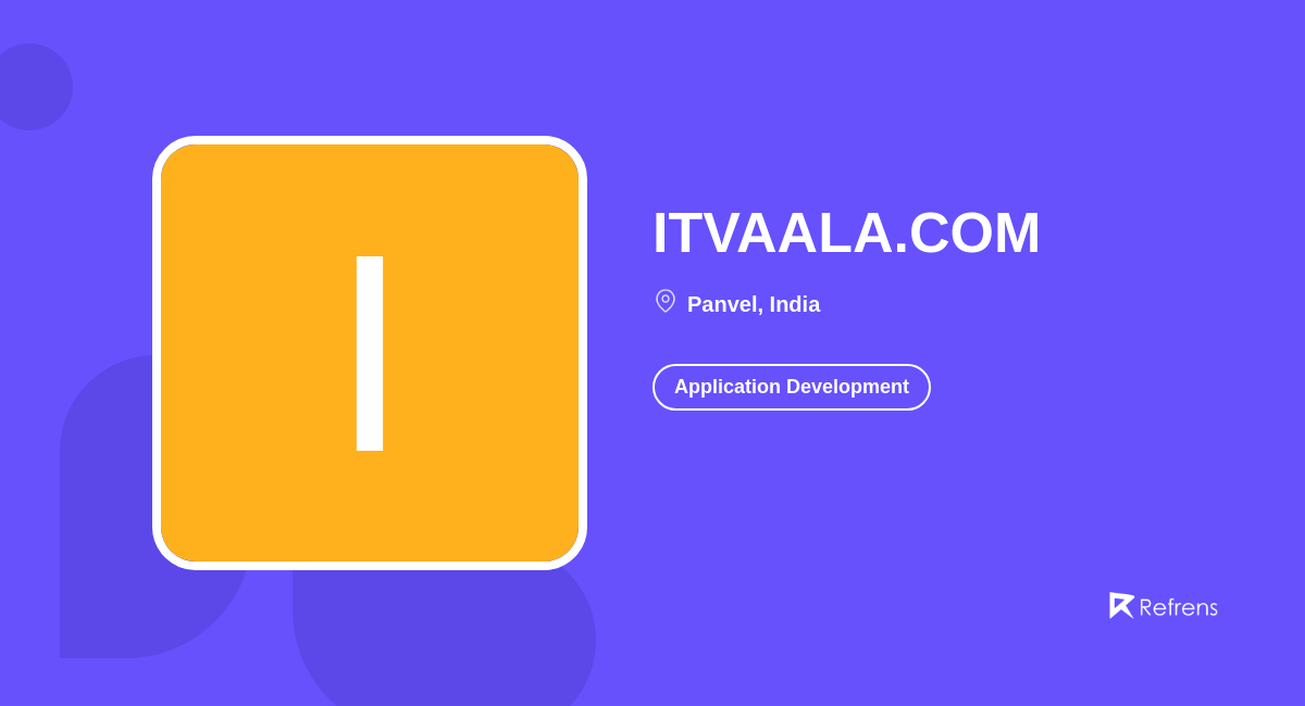 ITVAALA.COM | Application Development, Panvel -Refrens