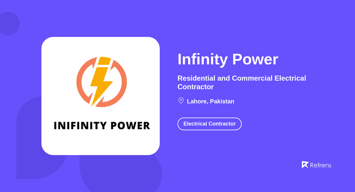 Infinity Power, Lahore -Refrens