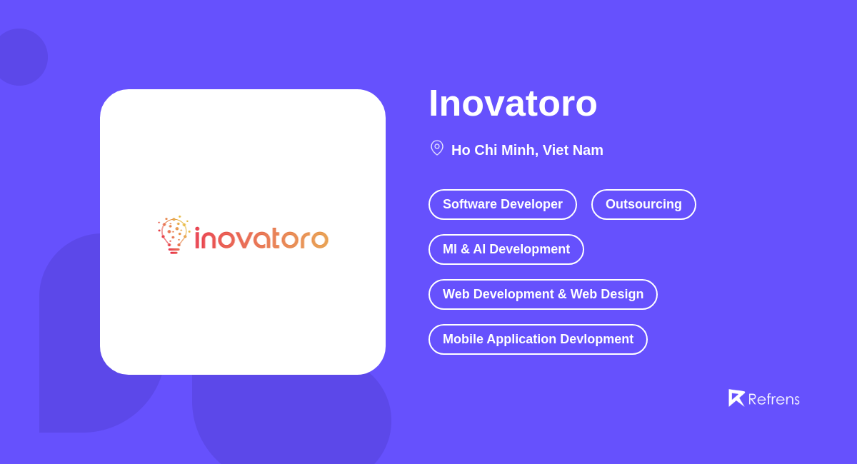 Inovatoro | Software Developer, Ho Chi Minh -Refrens