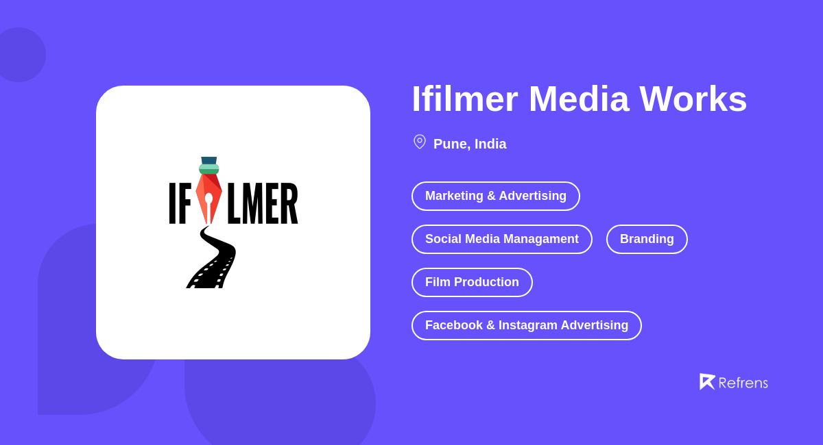 Ifilmer Media Works, Pune -Refrens